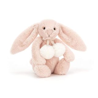 Bashful Blush Snow Bunny – Pompom - My Jellycat Collection