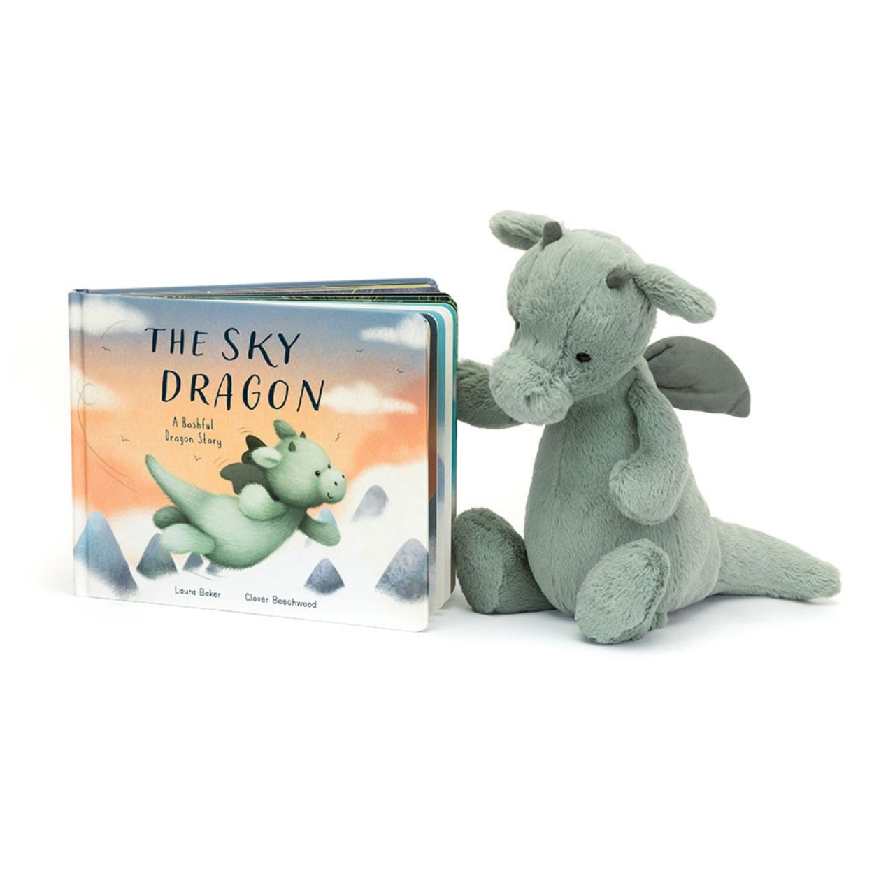 The Sky Dragon Book & Bashful Dragon Medium - My Jellycat Collection