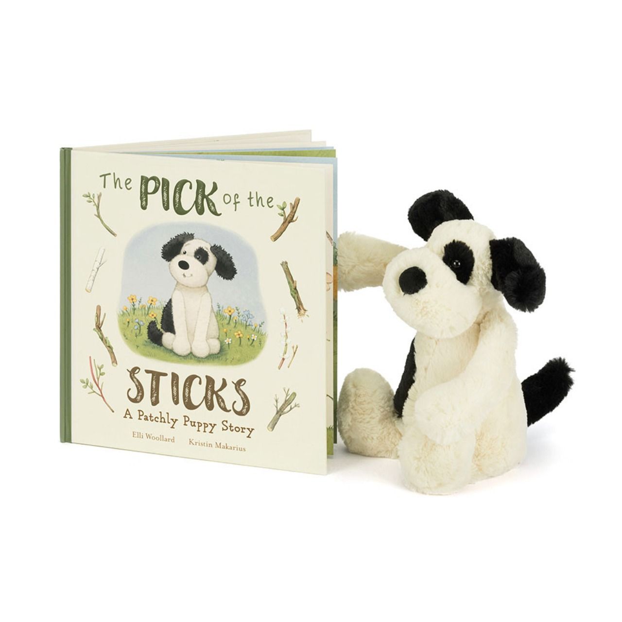 The Pick Of The Sticks Book And Bashful Black & Cream Puppy Medium - My ...
