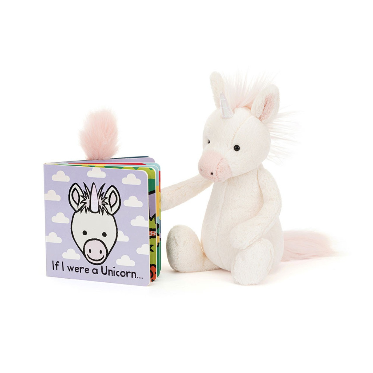 If I Were A Unicorn Board Book & Bashful Unicorn Medium - My Jellycat ...