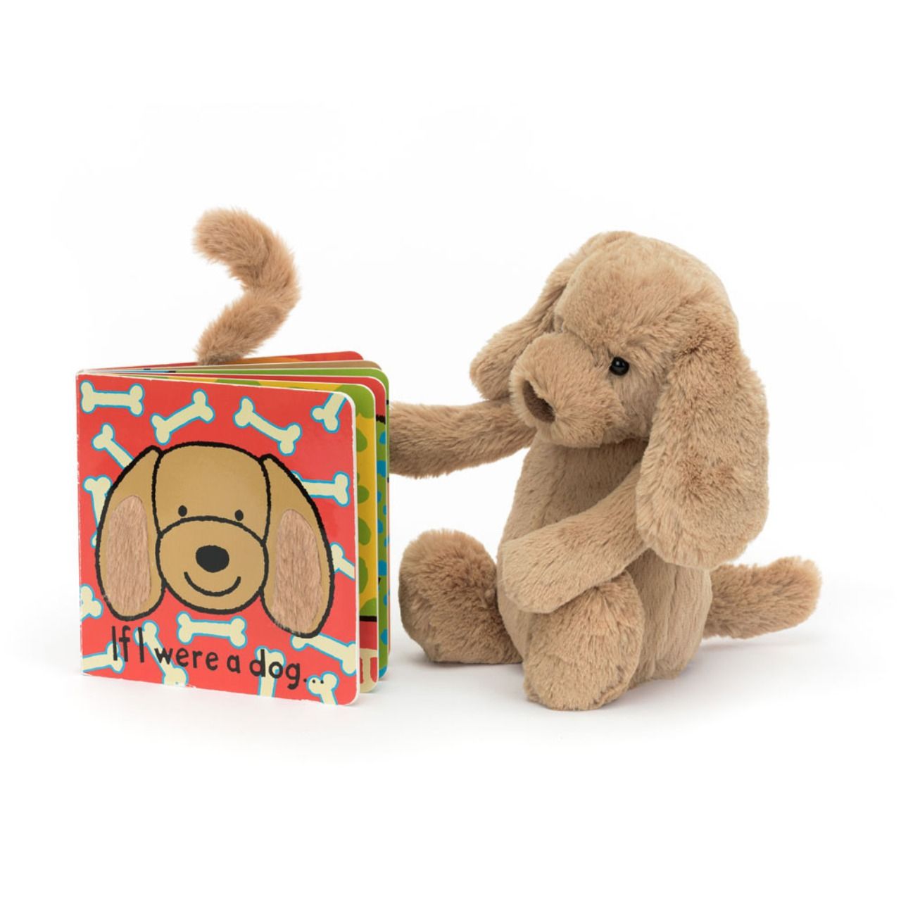 If I Were a Dog Board Book & Bashful Toffee Puppy Medium - My Jellycat ...